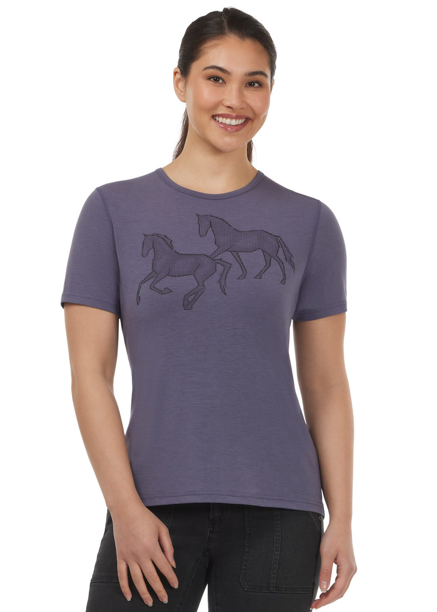 On the Double Horse Tee – Kerrits Equestrian Apparel